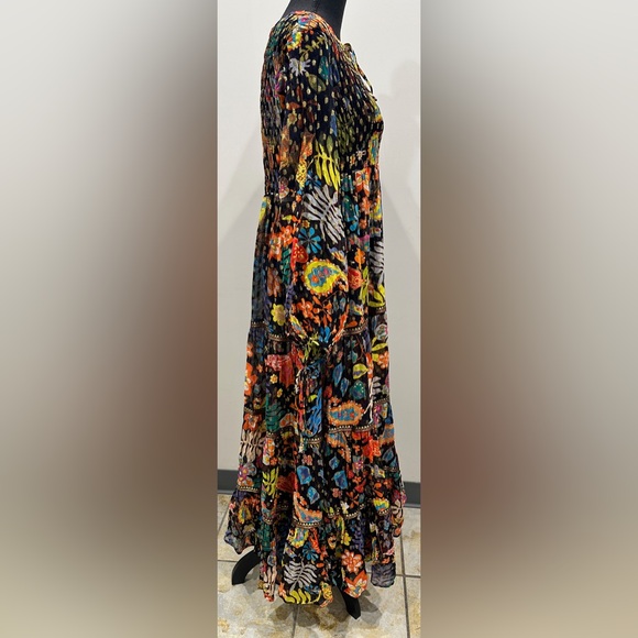 RIXO | Dresses | Rixo New Multicolored Dress Lined At The Torso Ties At ...
